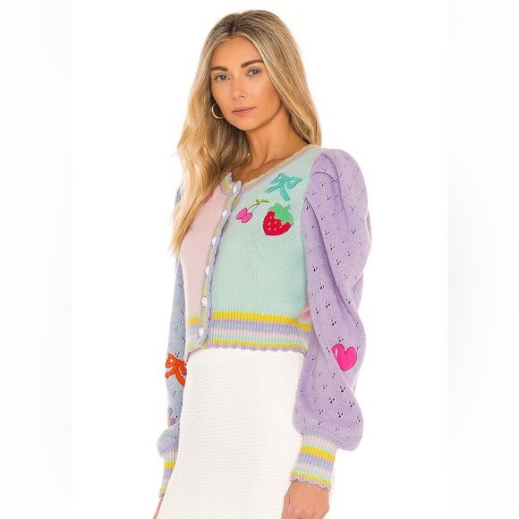 LoveShackFancy | Sweaters | New Loveshackfancy Vesper Cropped Cardigan ...